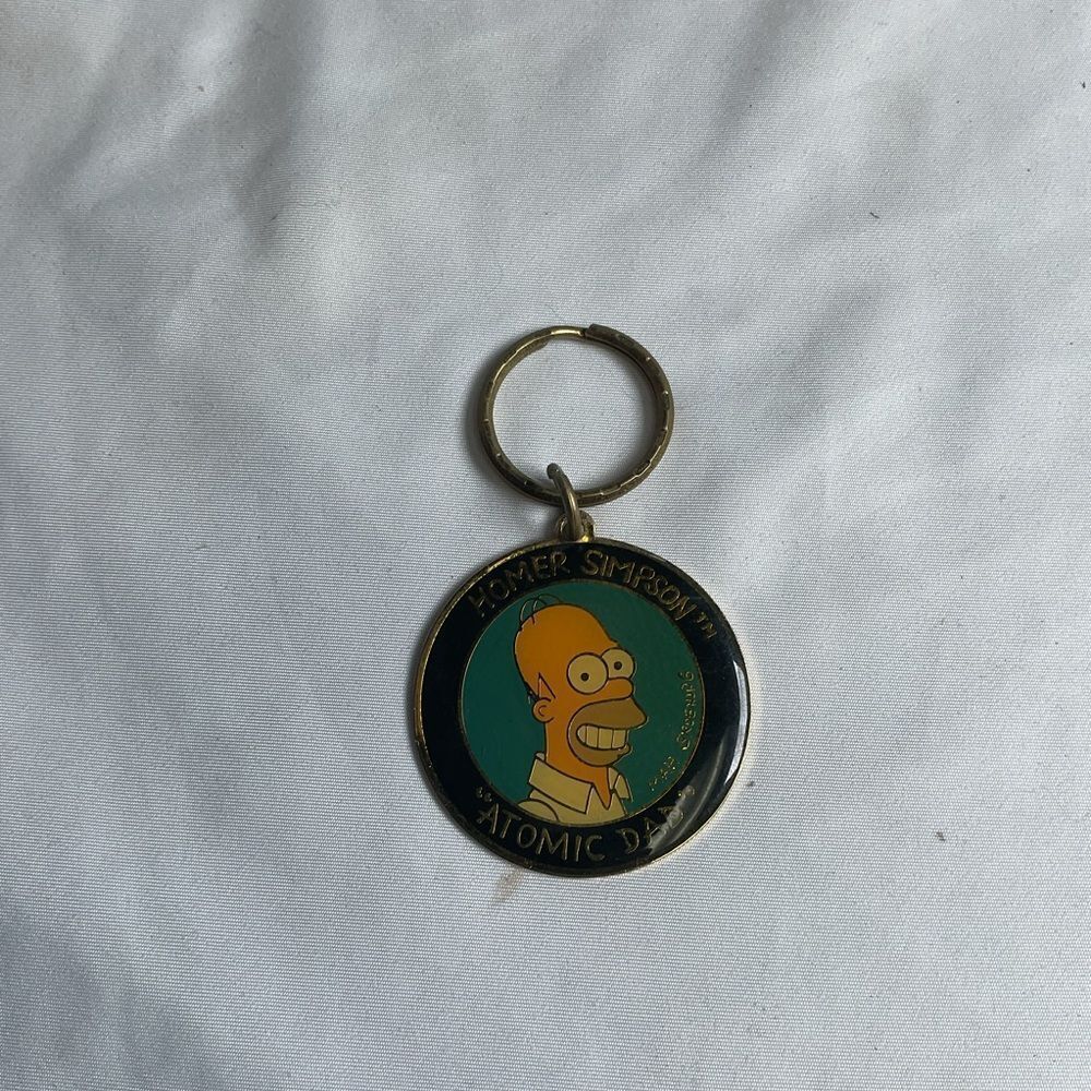 Vintage 1990 The Simpsons - Homer “Atomic Dad” Keycha… - Gem